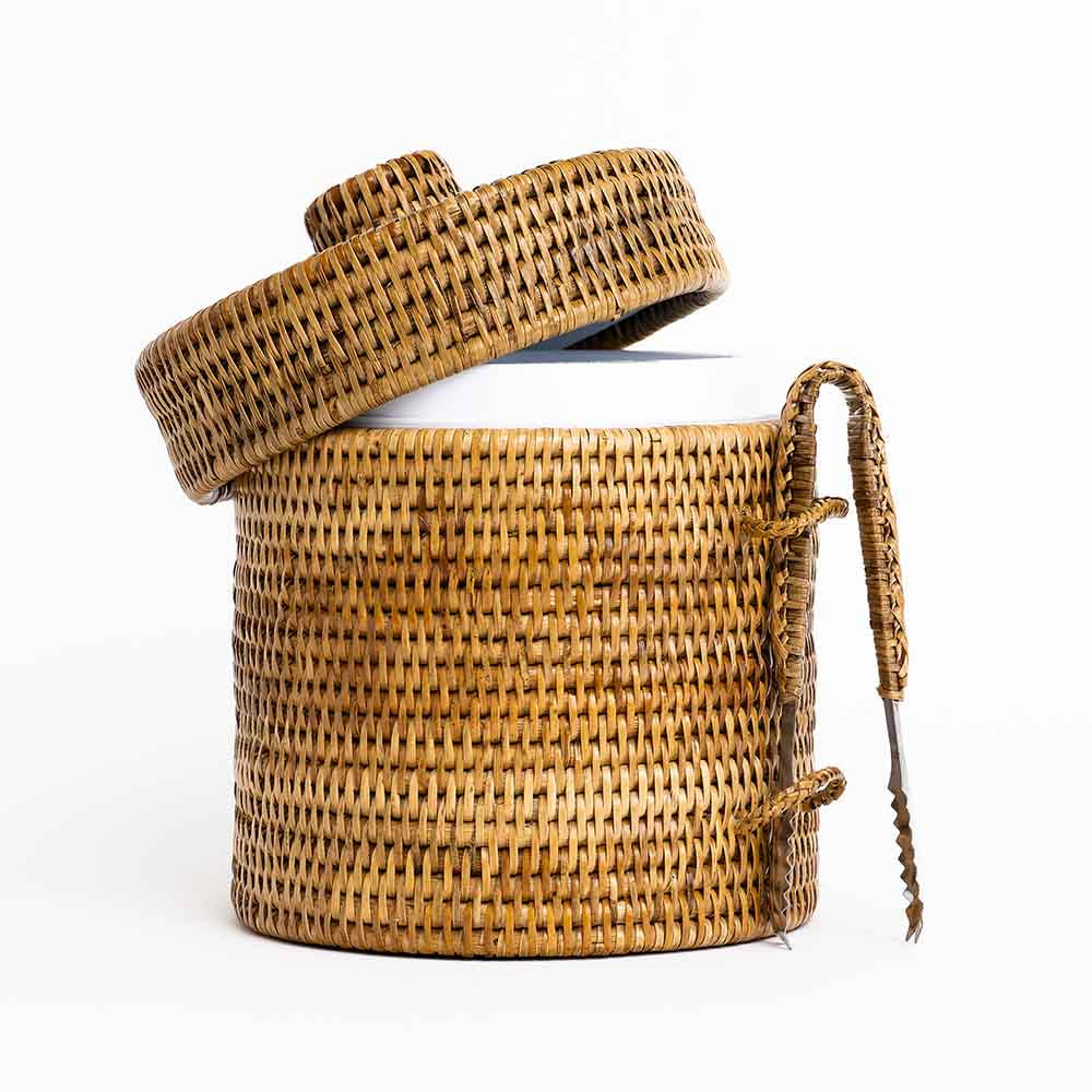 Pomegranate Woven Rattan Lidded Ice Bucket – Smyth Jewelers