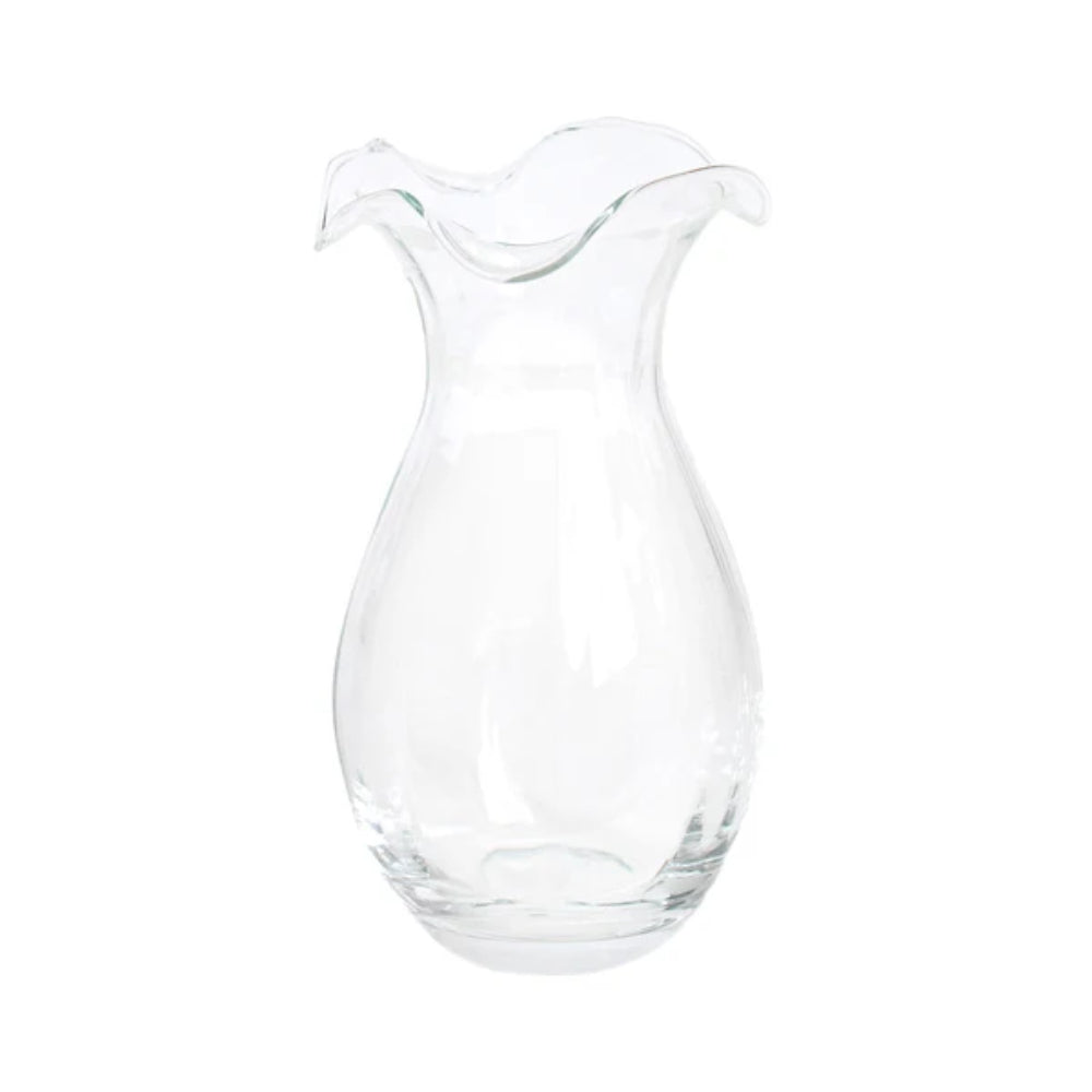 Vietri Hibiscus Clear Glass Vertical Fluted Small Vase – Smyth Jewelers