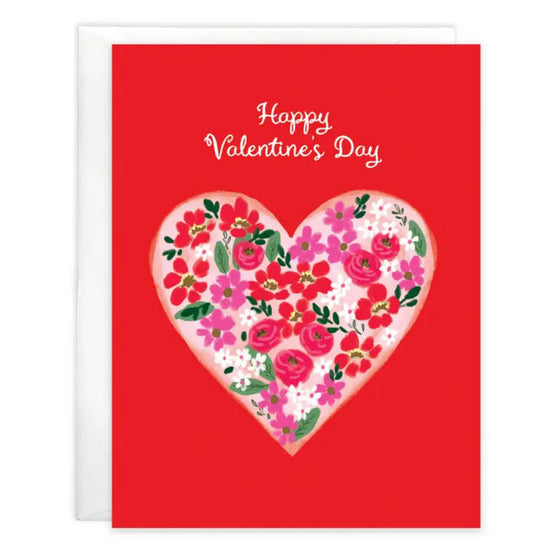 Gina B Designs Valentine Greeting Card - Heart of Flowers – Smyth Jewelers