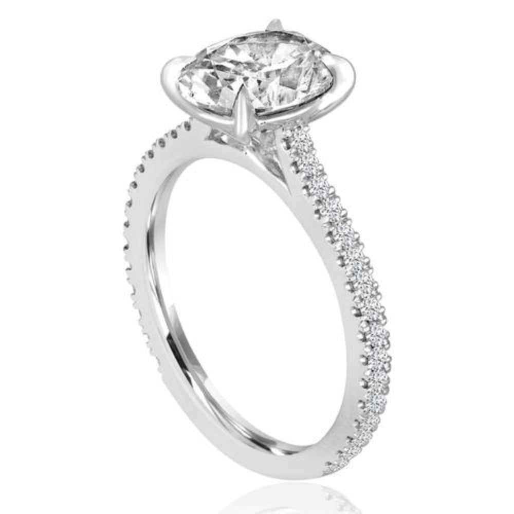 14k Oval Diamond Cathedral Setting – Smyth Jewelers