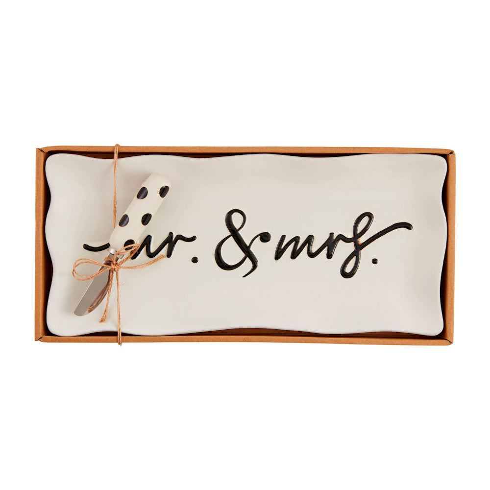 Mud Pie Mr. & Mrs. Hostess Tray Set – Smyth Jewelers