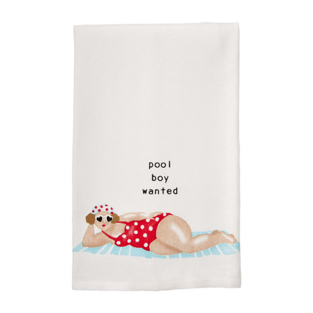 Mud Pie Pool Ladies Hand Towel - Pool Boy – Smyth Jewelers