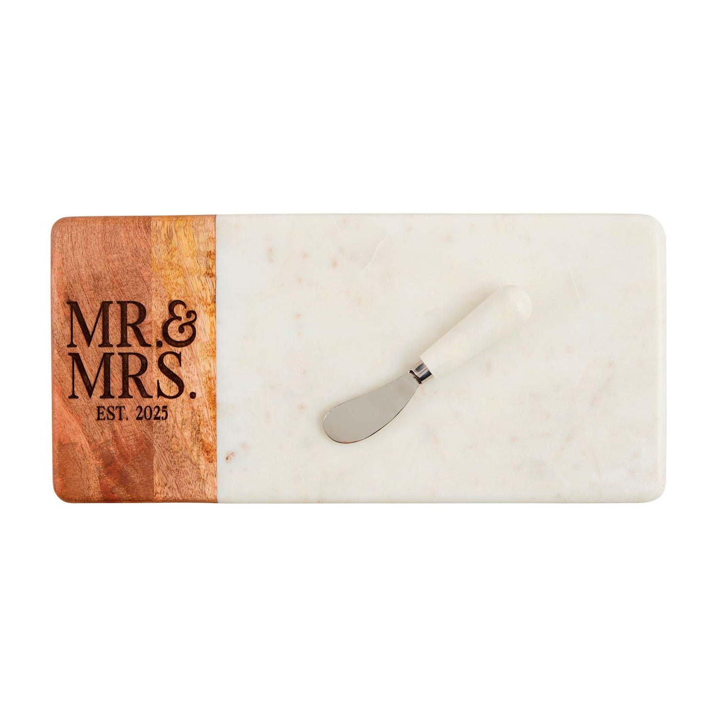 Mud Pie Mr. & Mrs. Est. 2025 Board Set – Smyth Jewelers