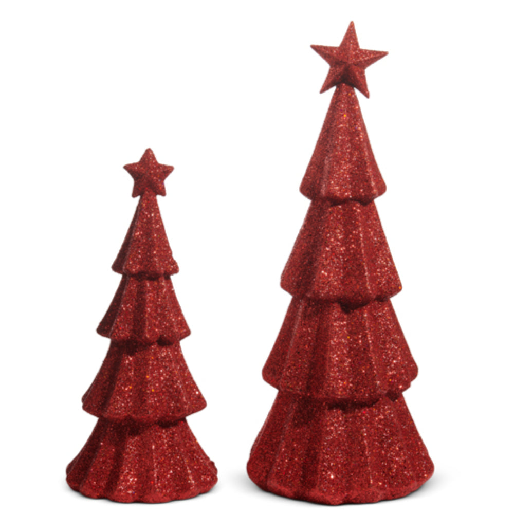Raz Imports Red Glitter Trees – Smyth Jewelers