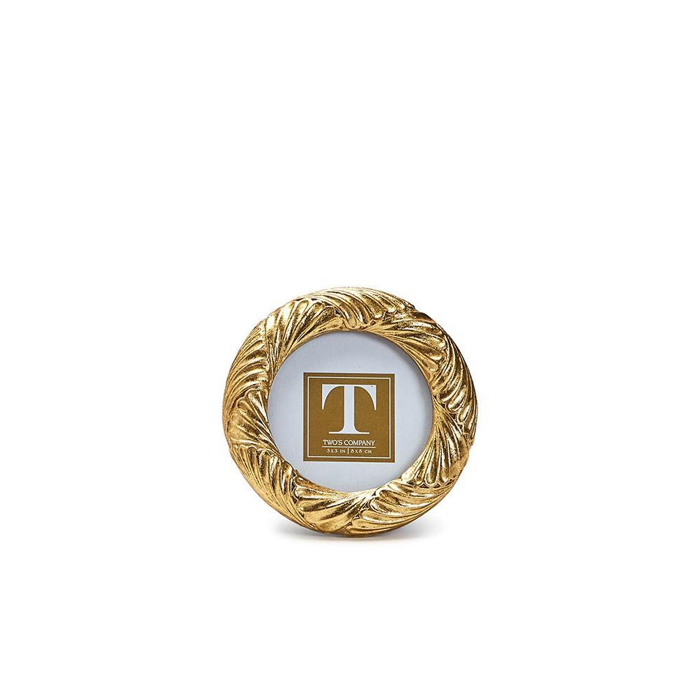Two's Company Fanshell Gold Leaf Photo Frame – Smyth Jewelers