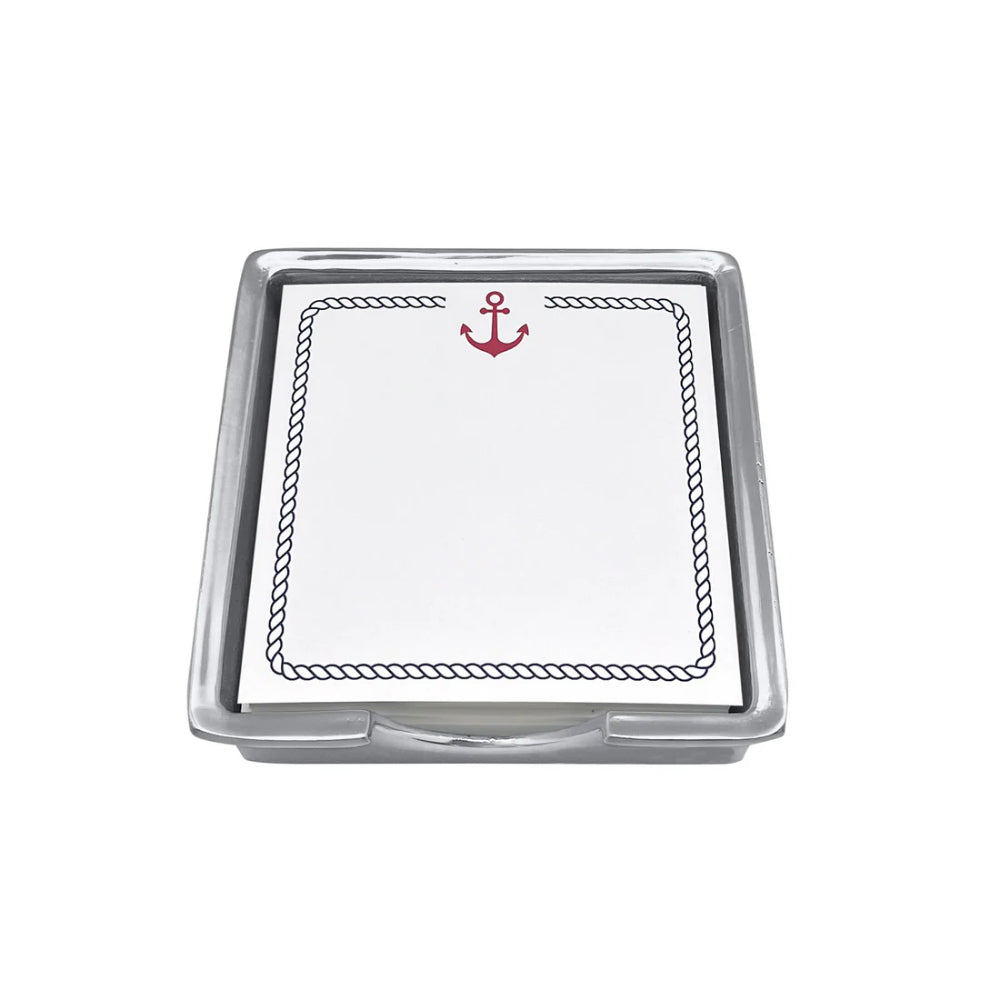 Mariposa Red Anchor and Nautical Rope Signature Notepad Set – Smyth ...