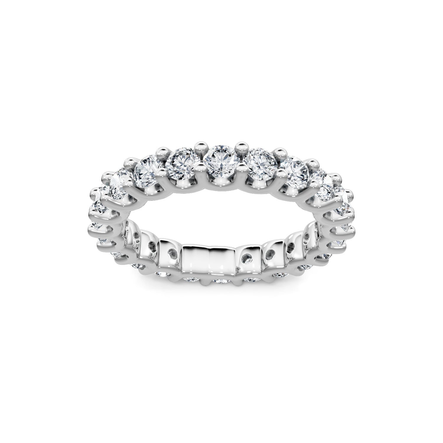 Smyth Signature Round Diamond U-Prong Eternity Band – Smyth Jewelers