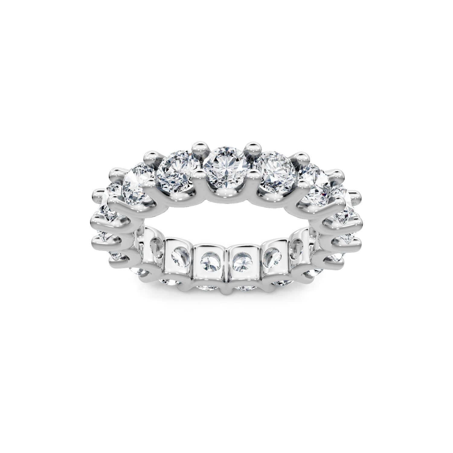 Smyth Signature Round Diamond U-Prong Eternity Band – Smyth Jewelers