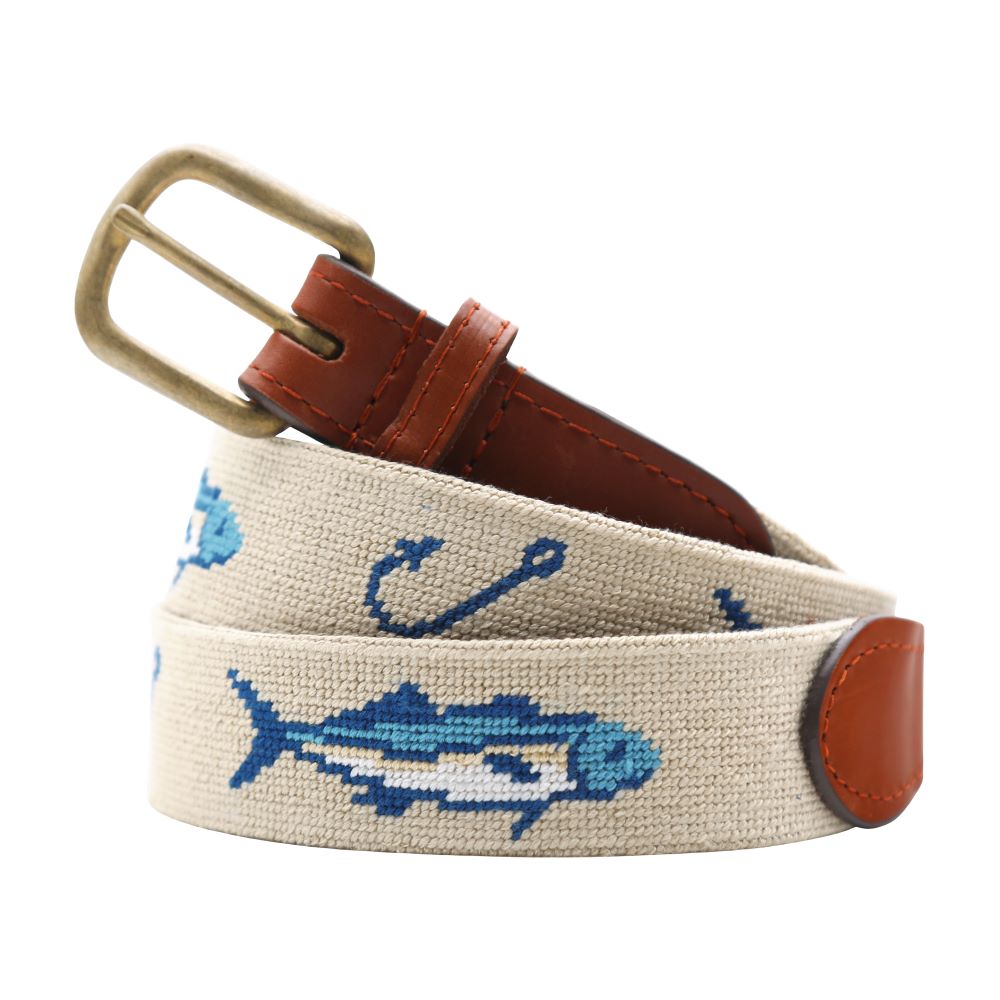 Smathers & Branson Azul Fish Belt-Light Khaki – Smyth Jewelers