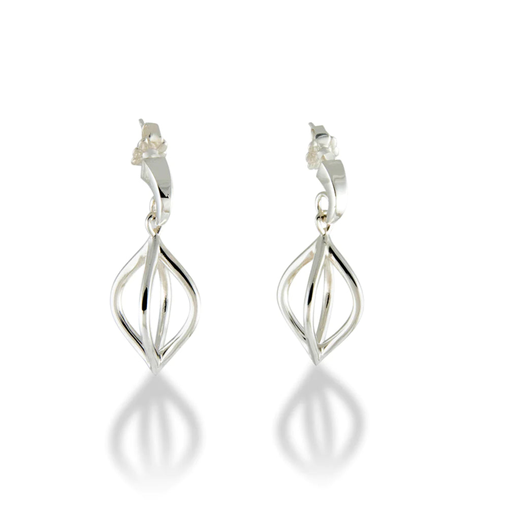 Sterling Silver Wire Pod Drop Earrings – Smyth Jewelers