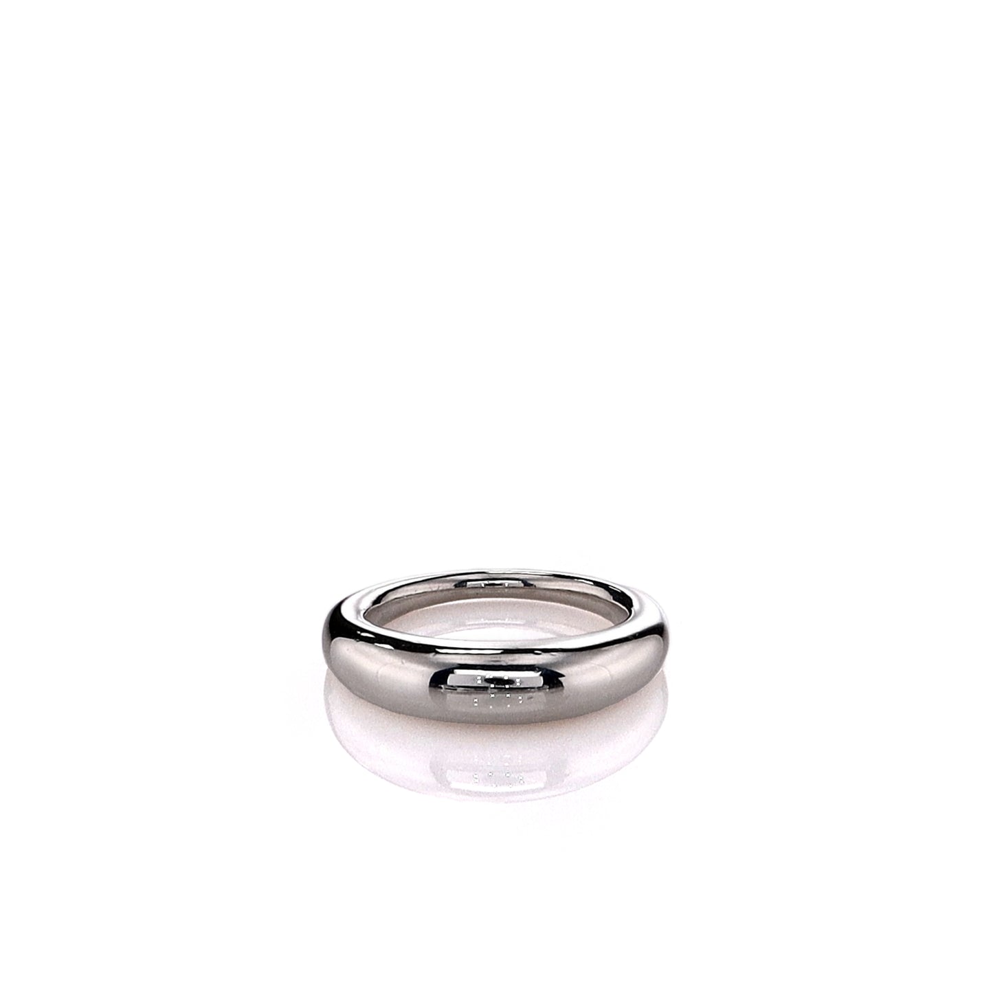 Estate David Yurman Pure Form Sterling Silver Polished Design Stack Ri ...