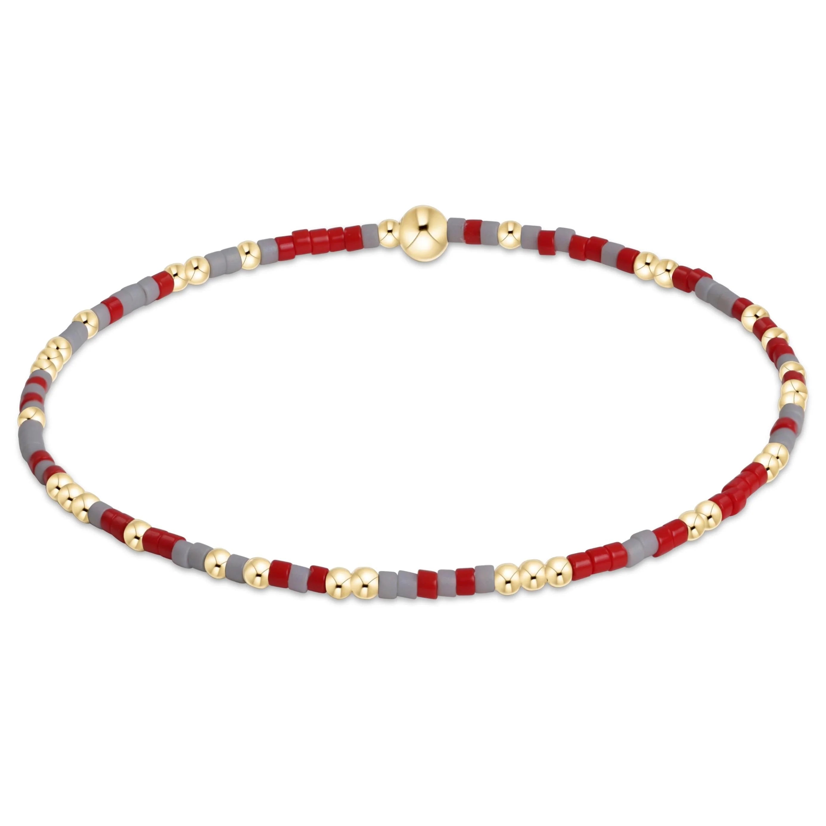 enewton 5.5" egirl Gameday Hope Unwritten Bracelet - Grey Bright Red ...