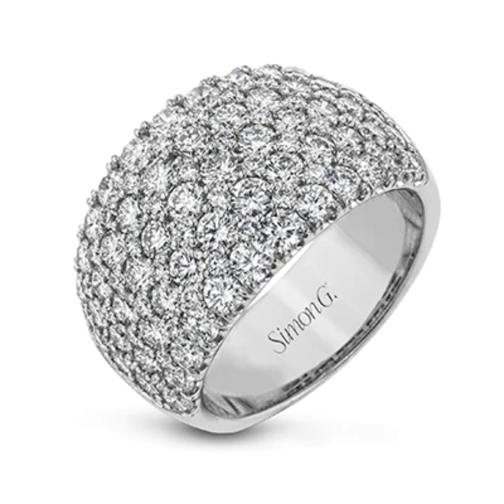 Simon G. Platinum Simon-Set Diamond Anniversary Ring – Smyth Jewelers
