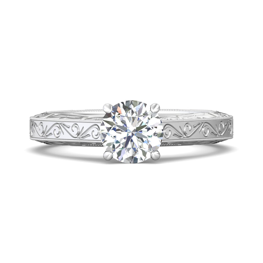 Martin Flyer 3 Sided Vintage Style Engagement Ring – Smyth Jewelers
