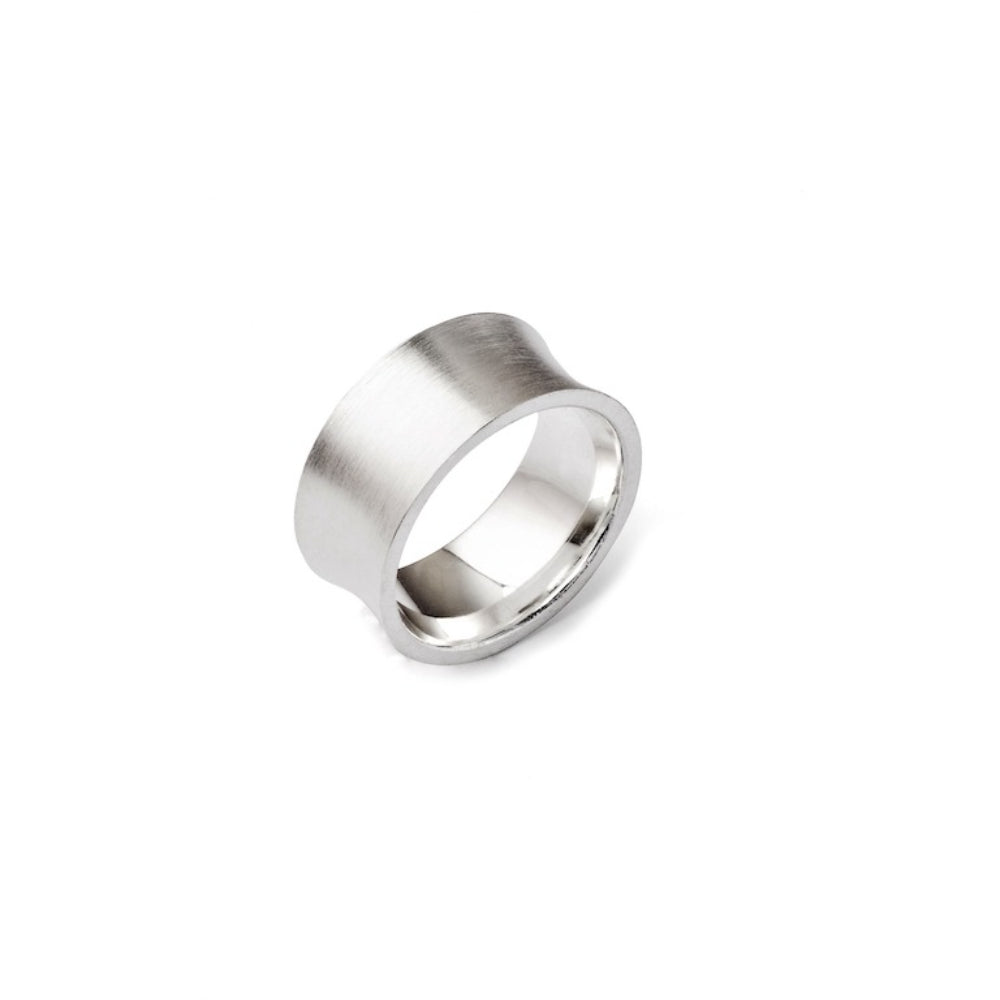 Sterling Silver Matte Finish Concave Band – Smyth Jewelers