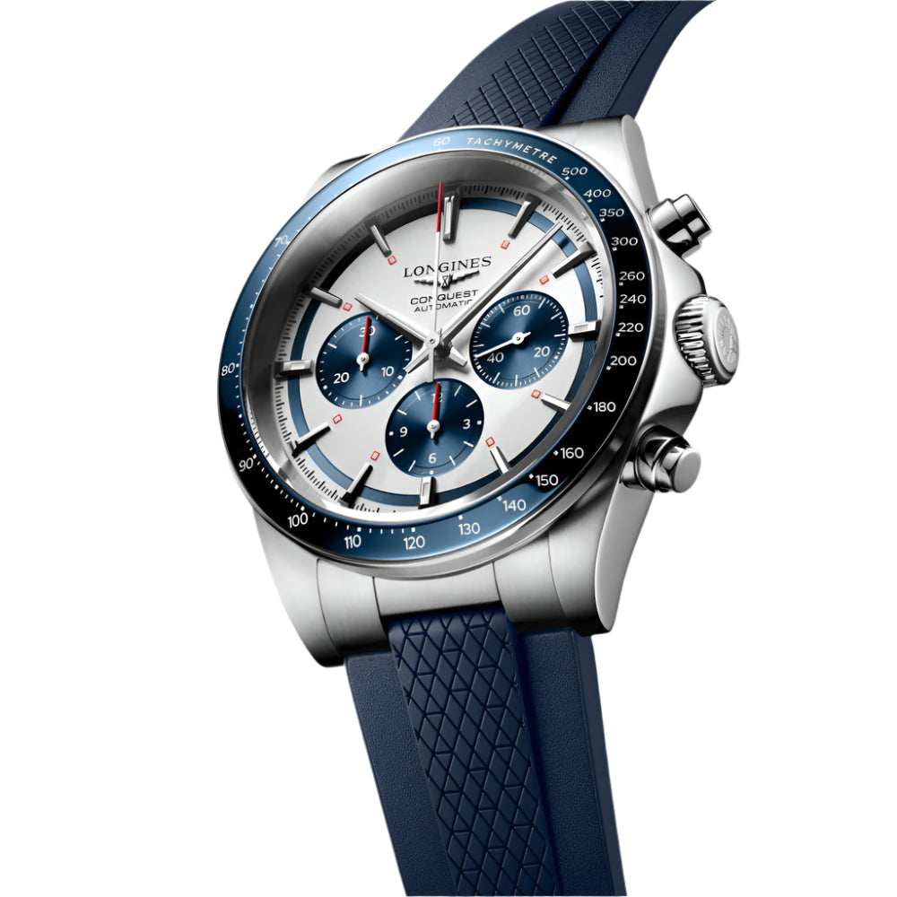 Longines Conquest Chronograph 42mm Automatic Watch – Smyth Jewelers
