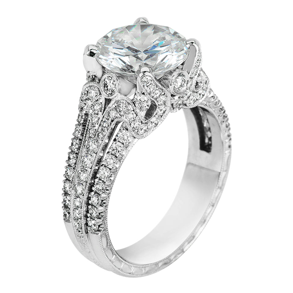 Jack Kelége Platinum Round Diamond Engagement Ring – Smyth Jewelers