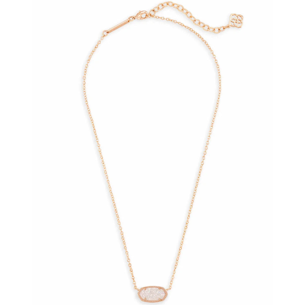 Kendra Scott Elisa Pendant Necklace in Iridescent Drusy – Smyth Jewelers