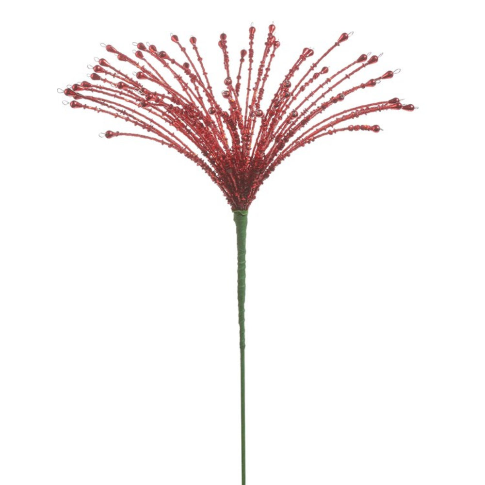 15" Red Beaded Pick – Smyth Jewelers