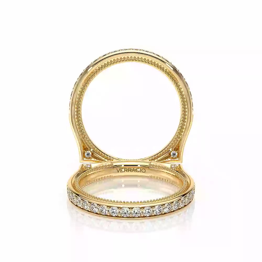 Verragio Vanguard 14k Diamond Wedding Band with Euroshank – Smyth Jewelers