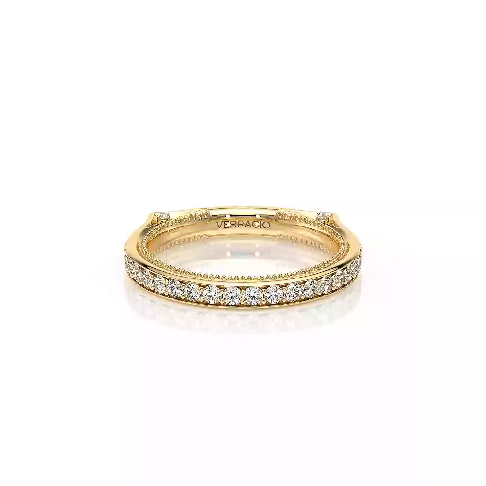 Verragio Vanguard 14k Diamond Wedding Band with Euroshank – Smyth Jewelers