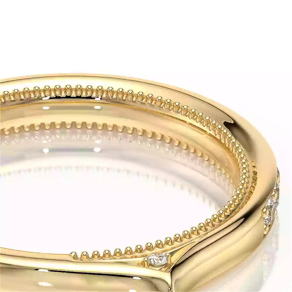 Verragio Vanguard 14k Diamond Wedding Band with Euroshank – Smyth Jewelers