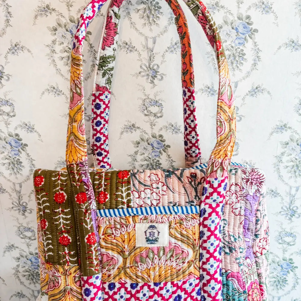 Heart of Grace Fancy Grace Wildflower Quilted Mini Duffel Bag – Smyth ...