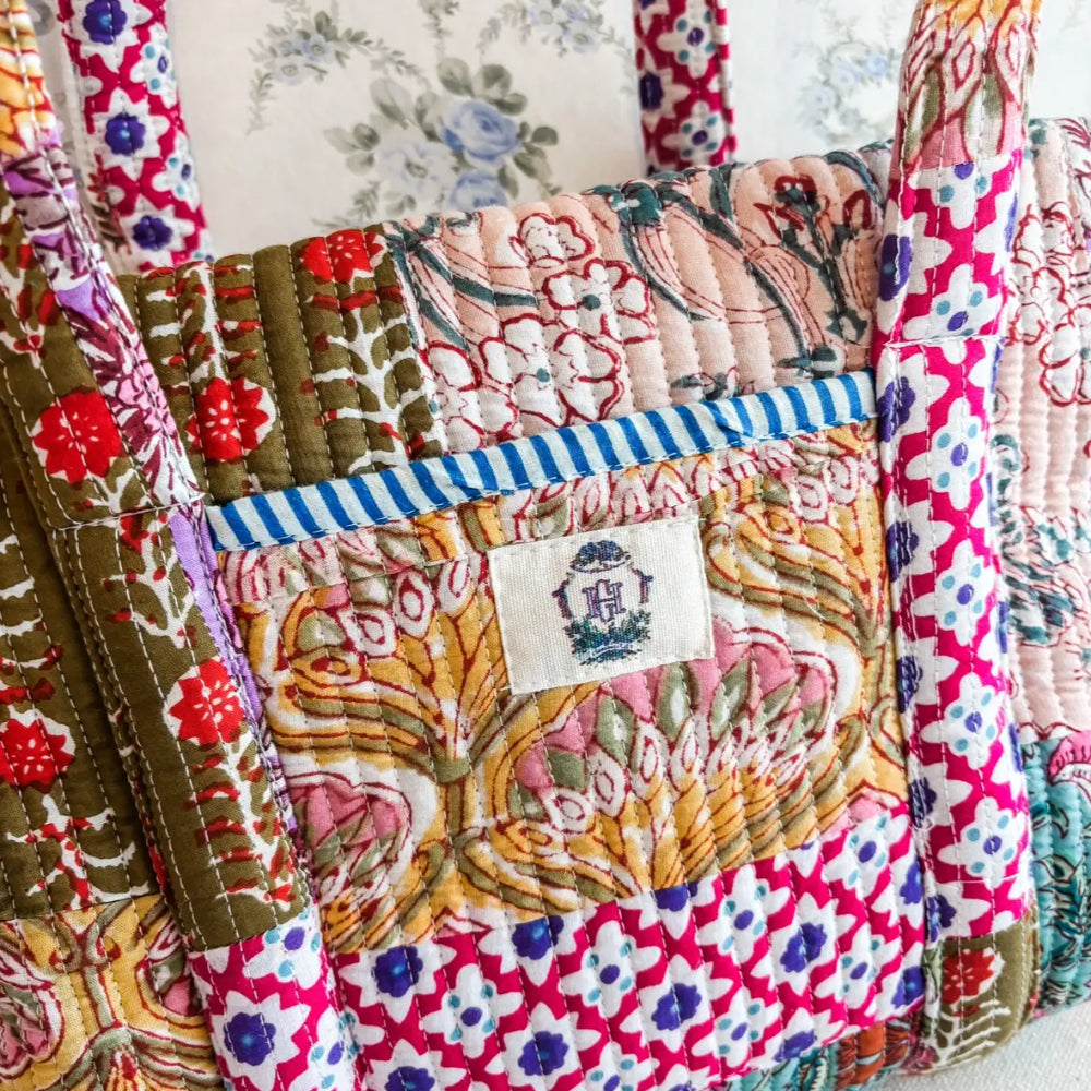 Heart of Grace Fancy Grace Wildflower Quilted Mini Duffel Bag – Smyth ...