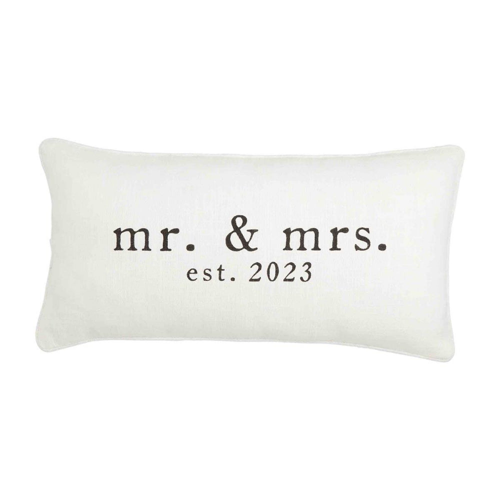 Mud Pie Mr. & Mrs. 2023 Pillow – Smyth Jewelers