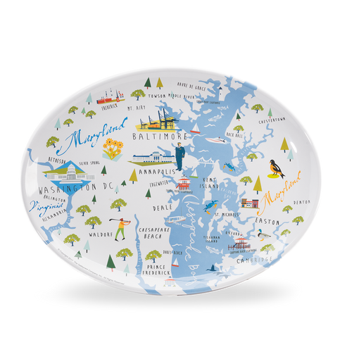 Galleyware 16" Melamine Oval Chesapeake Bay Platter – Smyth Jewelers