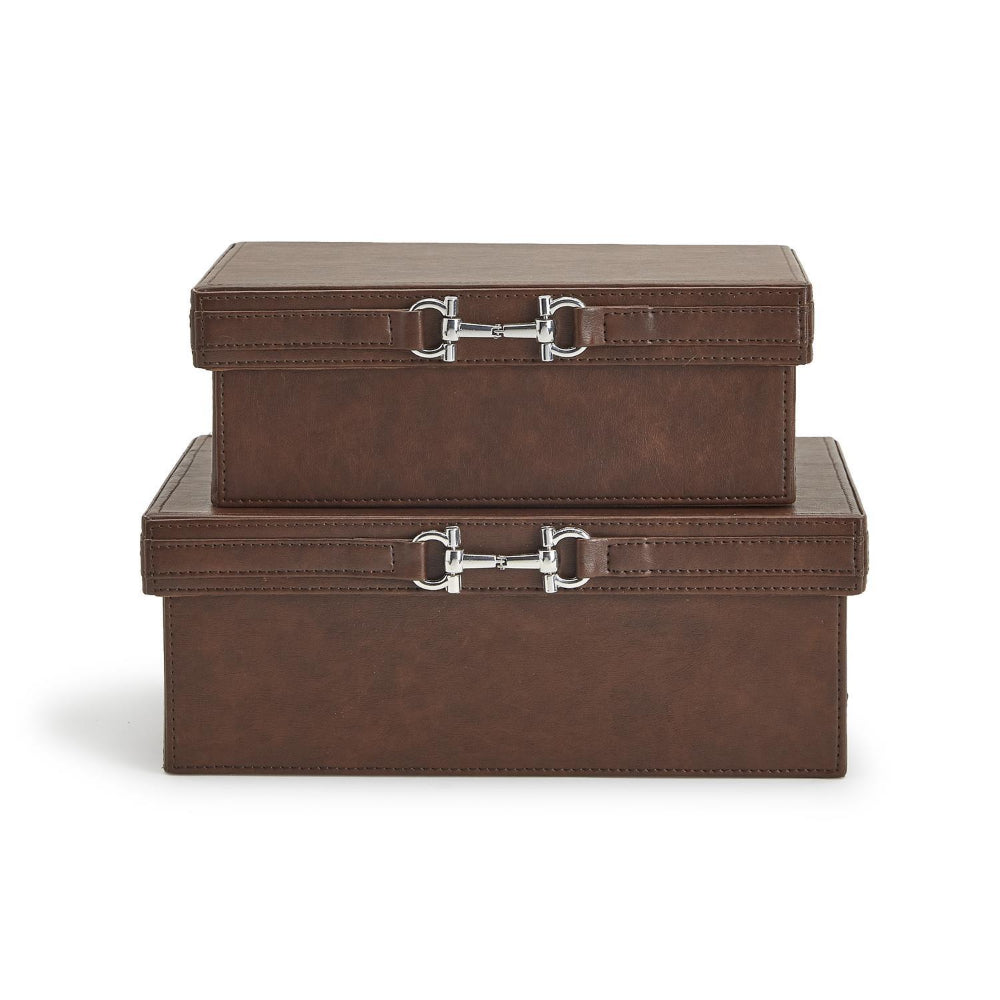 Two's Company Horse Country Decorative Box with Polished Horse Bit Acc ...