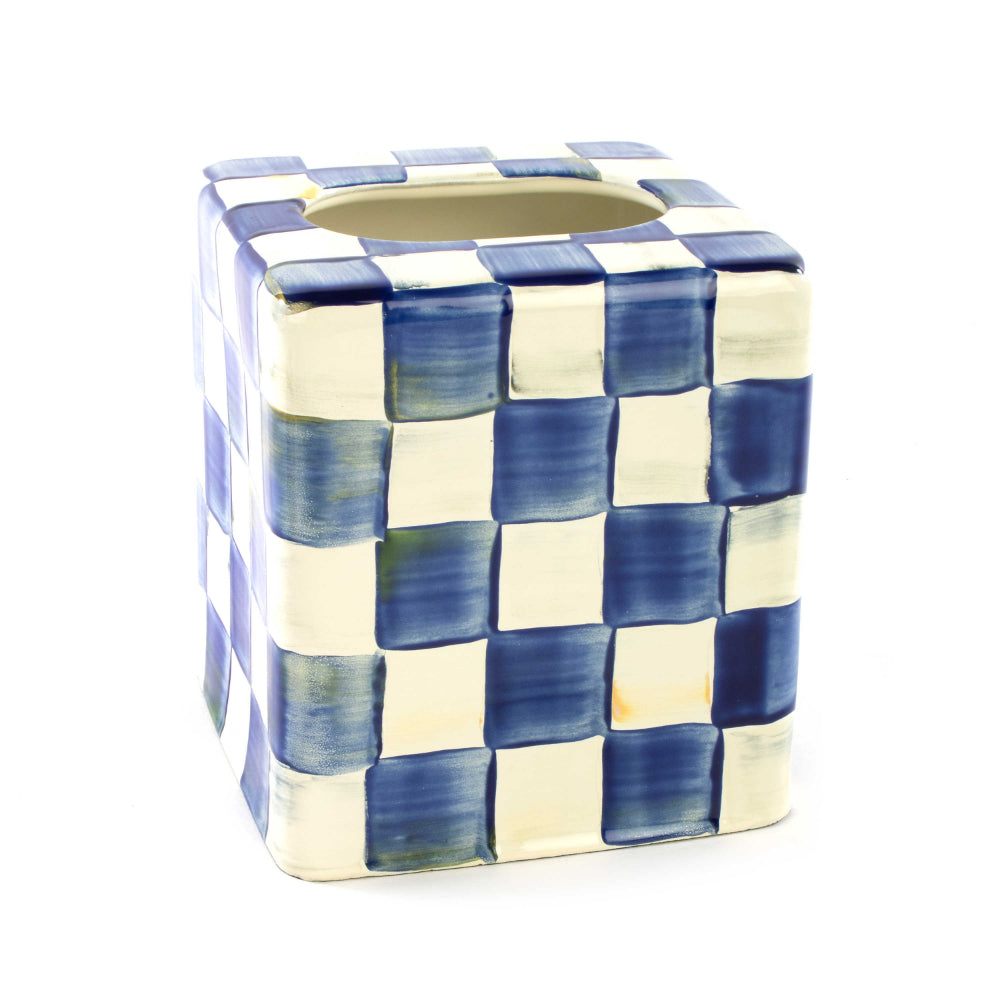 MacKenzie-Childs Royal Check Enamel Boutique Tissue Box Cover – Smyth ...